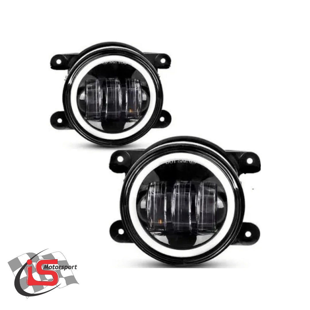 UNIVERSAL DRL ANGLE EYE FOG LIGHTS 90MM