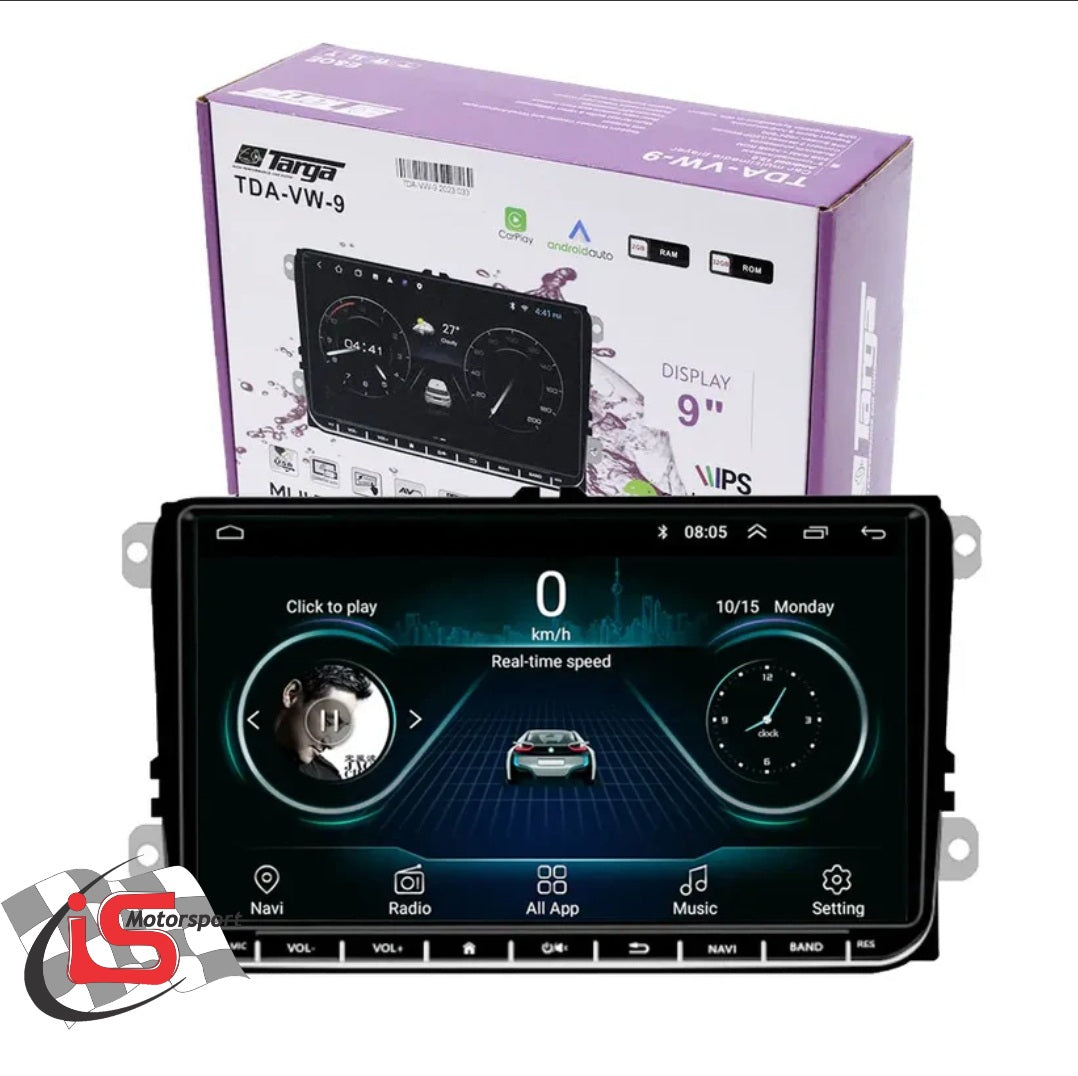 TARGA 9 INCH UNIVERSAL RADIO ANDROID VW