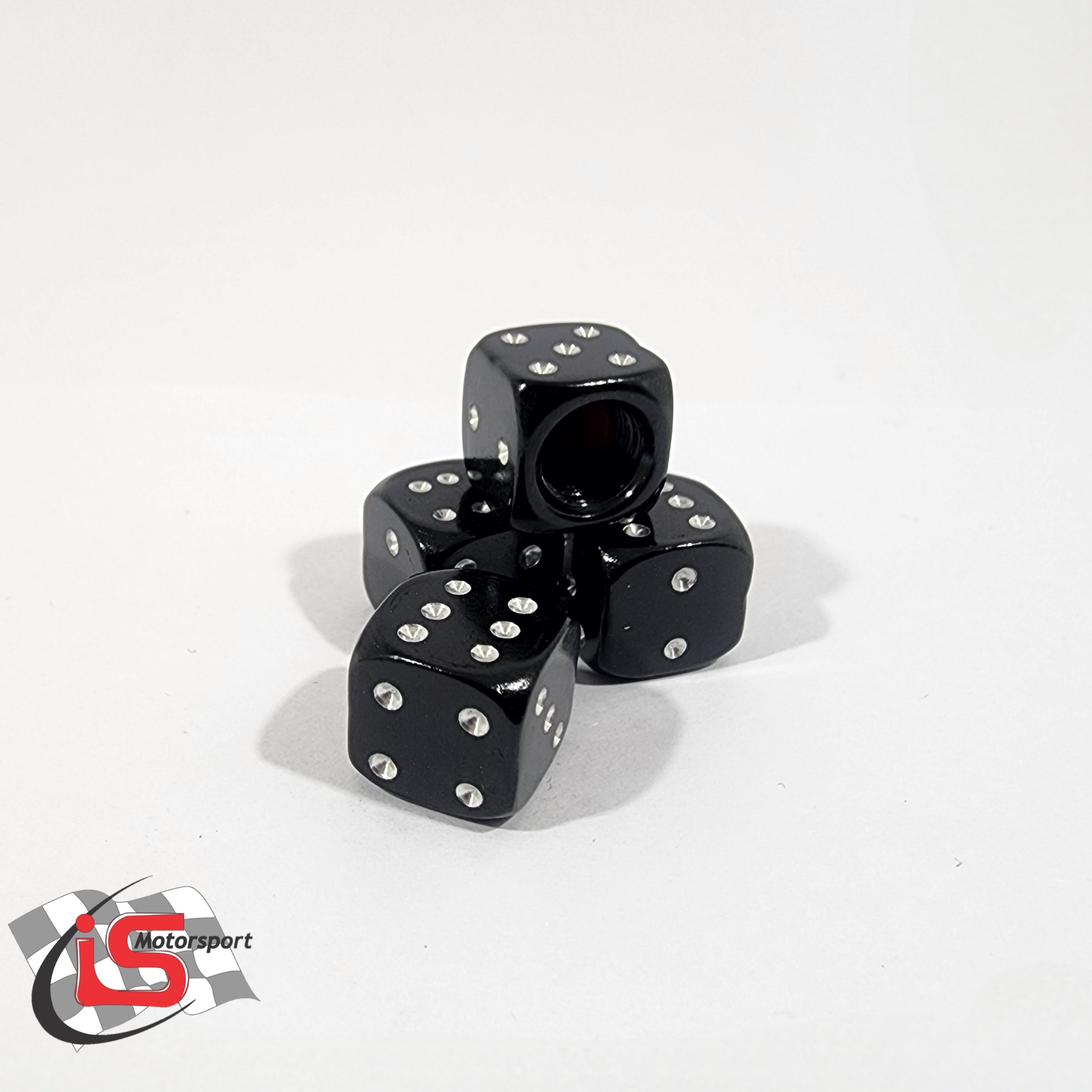 VALVE CAPS DICE SET BLACK