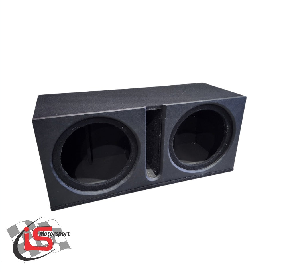 12 INCH DOUBLE SLOT PORT SUB BOX BLACK